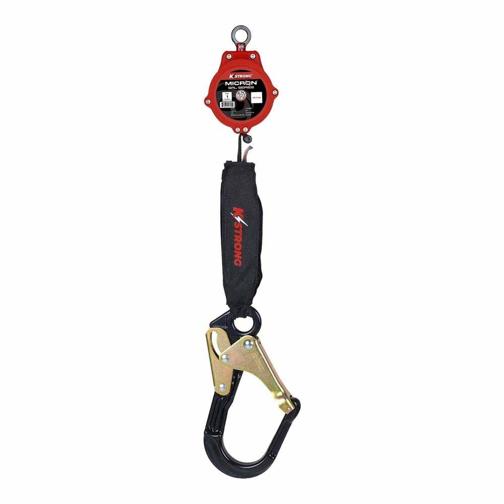 KStrong UFS356002 6 ft. Micron SRL with Rebar Hook & Carabiner, Fall P ...