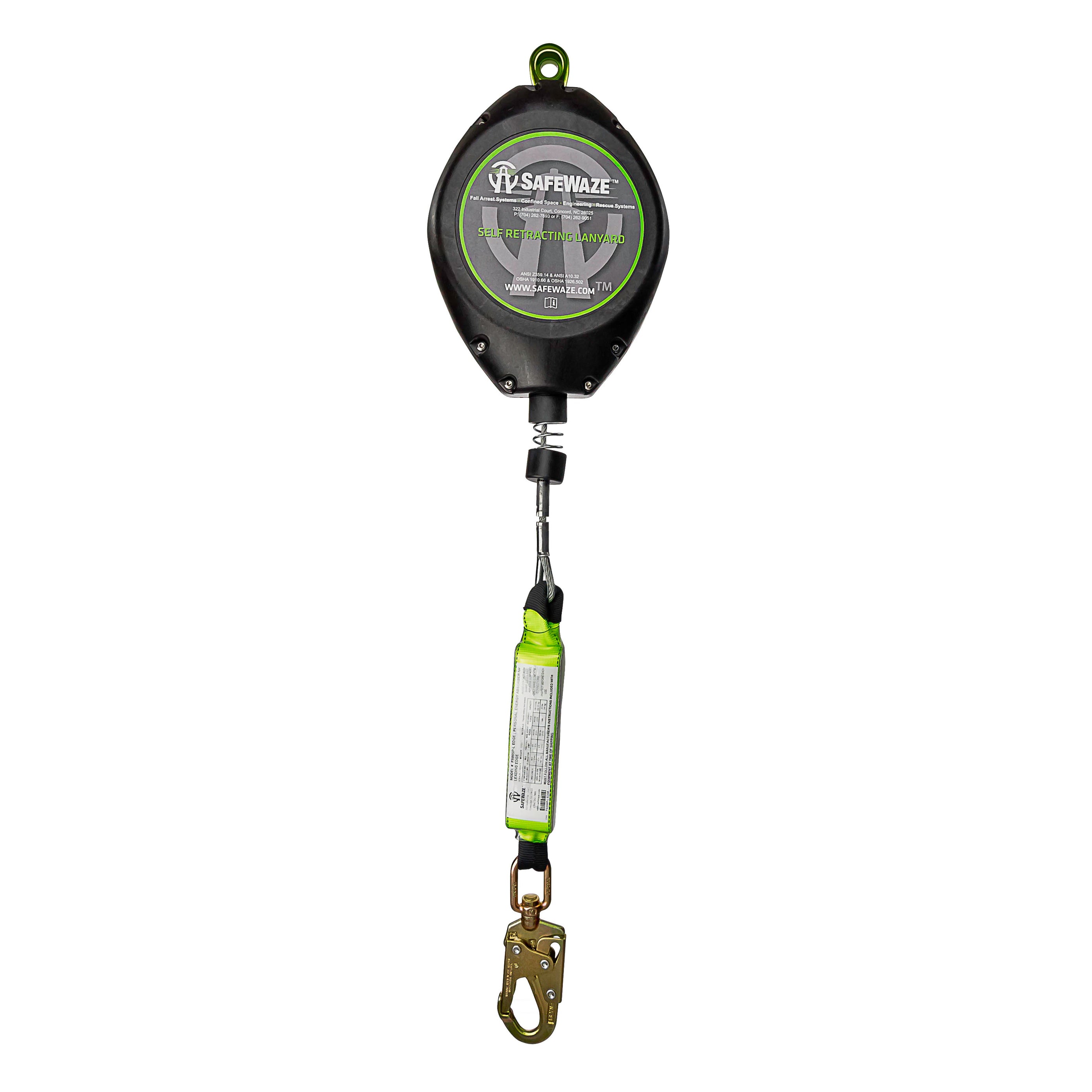 Safewaze FS-FSP9050 50' Cable Retractable, Integral Energy Absorber Fo ...