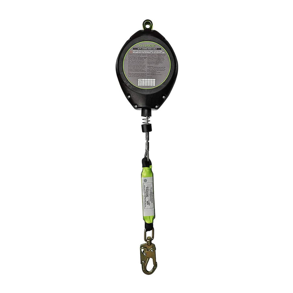 SafeWaze FS-FSP9030 30' Cable Retractable, Integral Energy Absorber fo ...