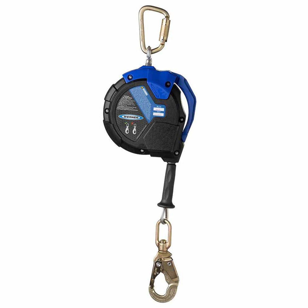 Werner R410030 30' Max Patrol Self-Retracting Lifeline Galvanized Cabl ...