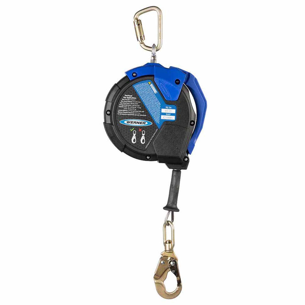 Werner R410050 50' Max Patrol Self-Retracting Lifeline Galvanized Cabl ...